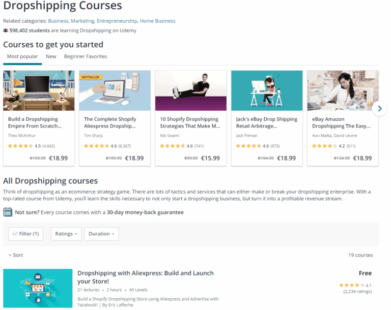 The 17 Best Free Dropshipping Courses | Learn for Free!