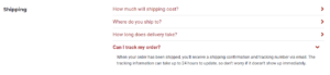 12 Great Ecommerce FAQ Page Examples in 2025 | Inspiration