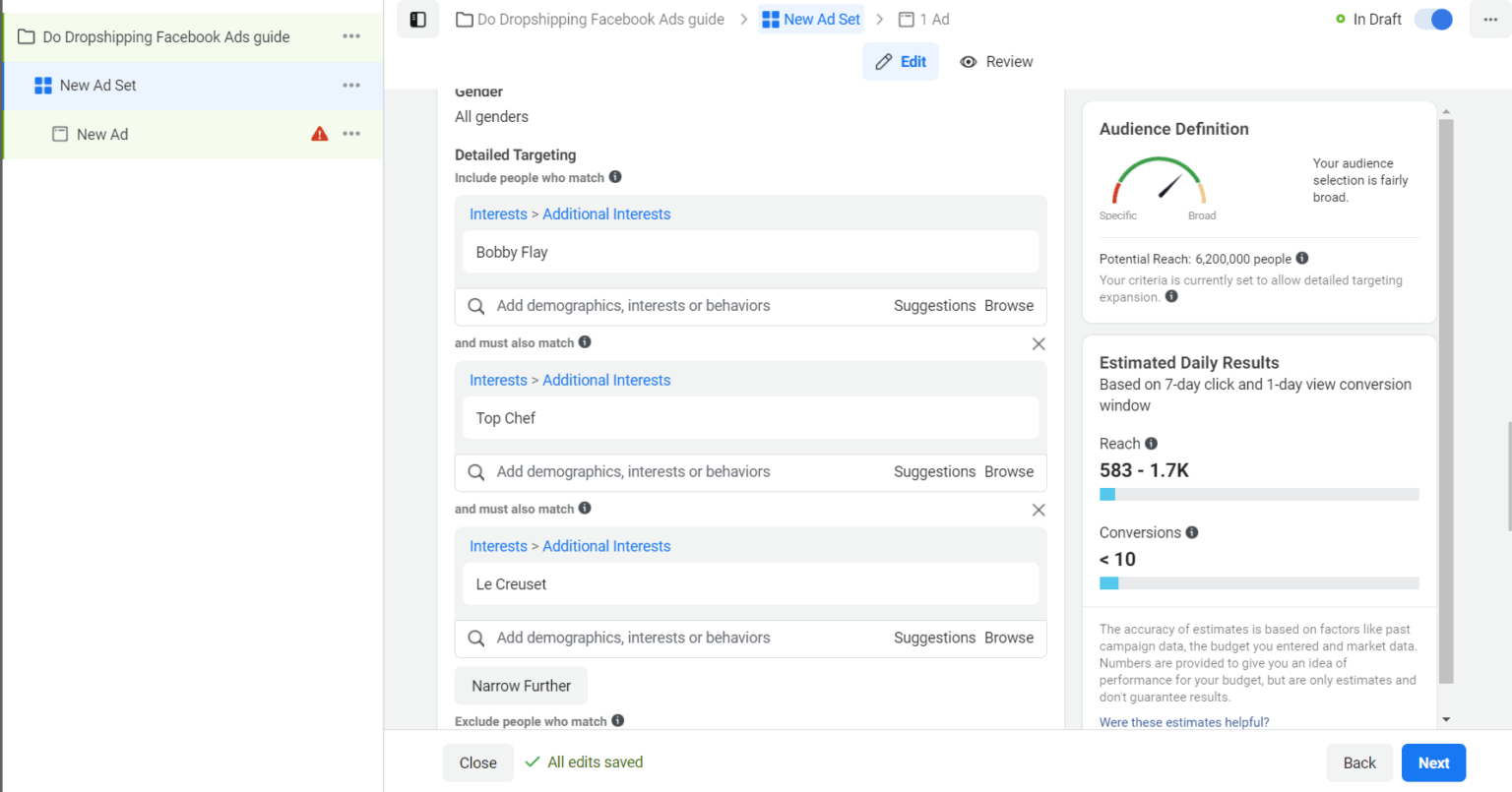 Facebook Ads Interest Targeting for Dropshipping (Guide)