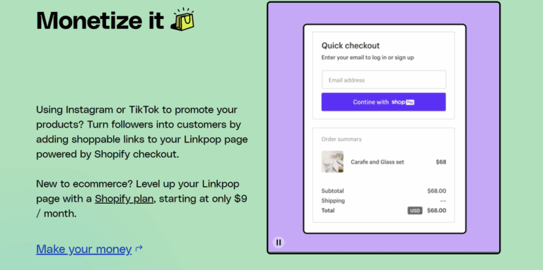 12 Linkpop Landing Page Examples for Ecommerce Stores (2026)