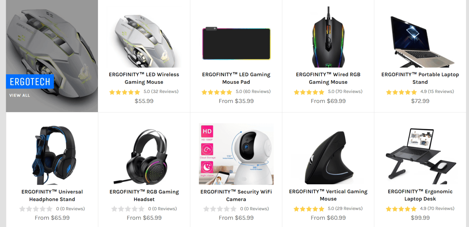 7 Great General Dropshipping Store Examples | Inspiration