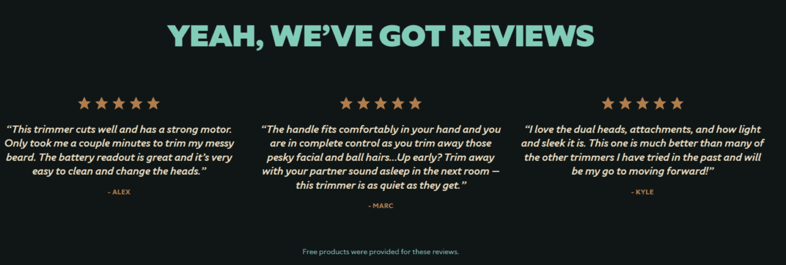 7 Great Testimonial Examples for Ecommerce | Inspiration