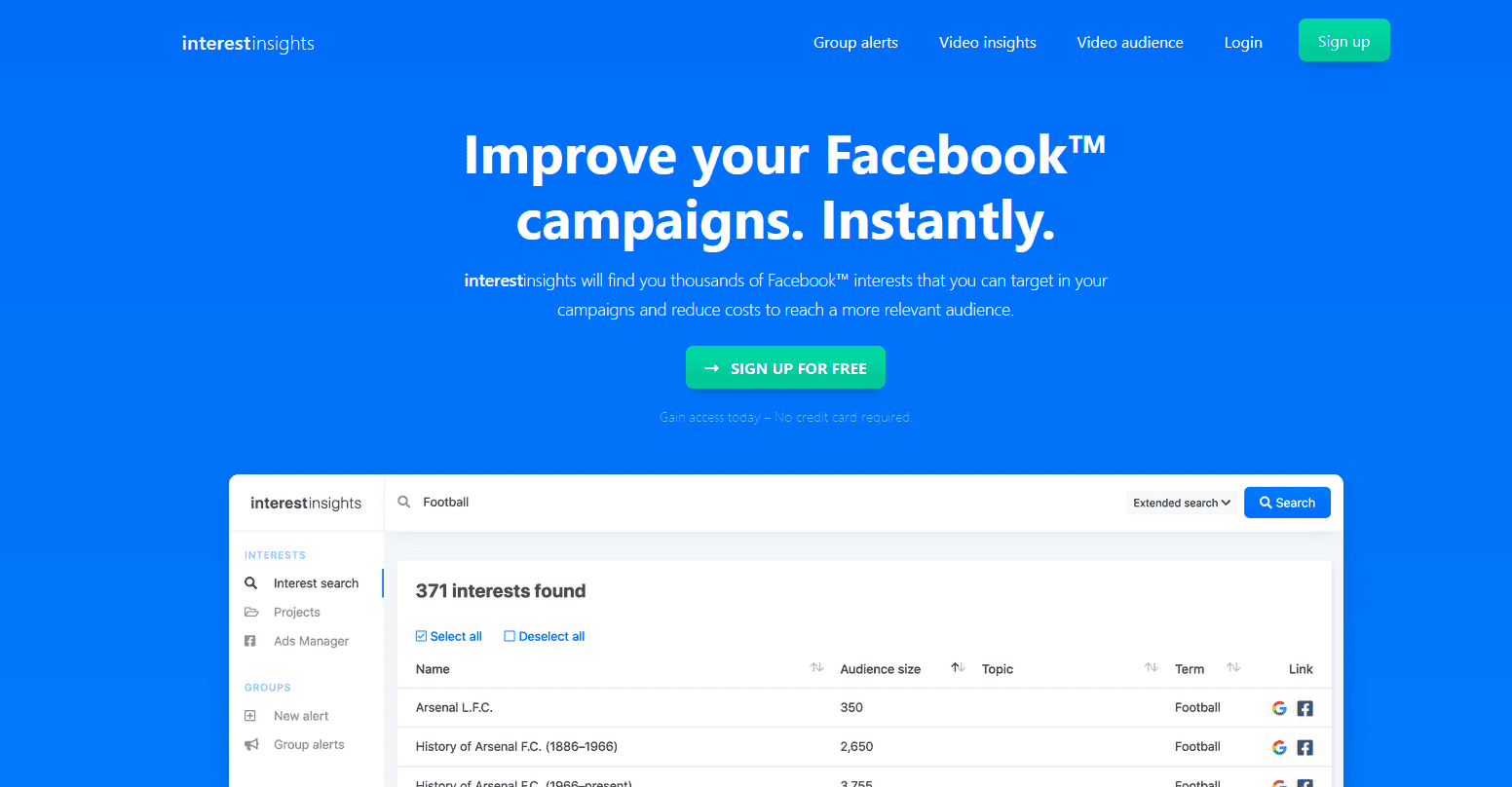 6 Best Facebook Ads Interest Targeting Tools (Free & Paid)