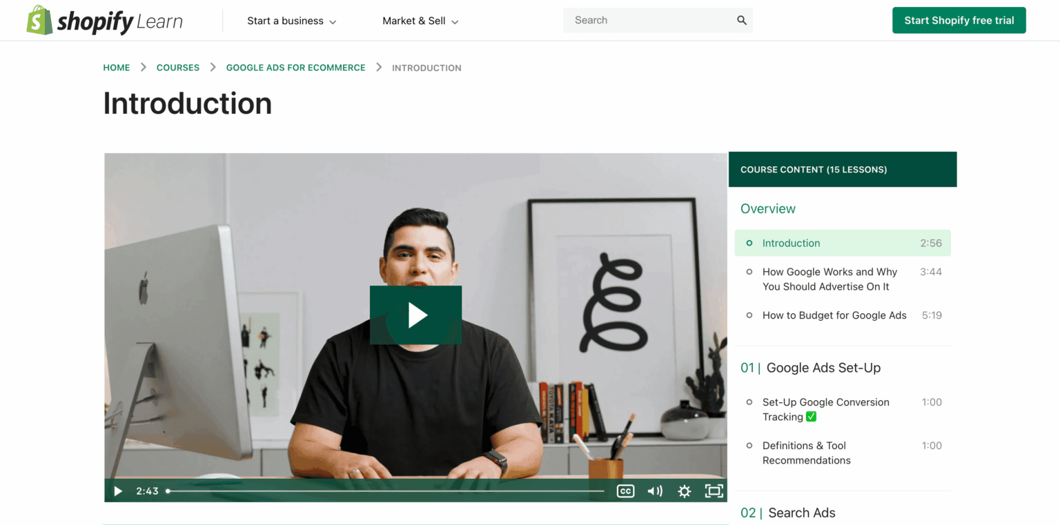 Shopify Academy: The 15 Best Free Online Ecommerce Courses