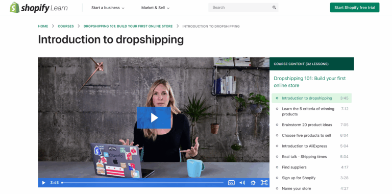 Shopify Academy: The 15 Best Free Online Ecommerce Courses