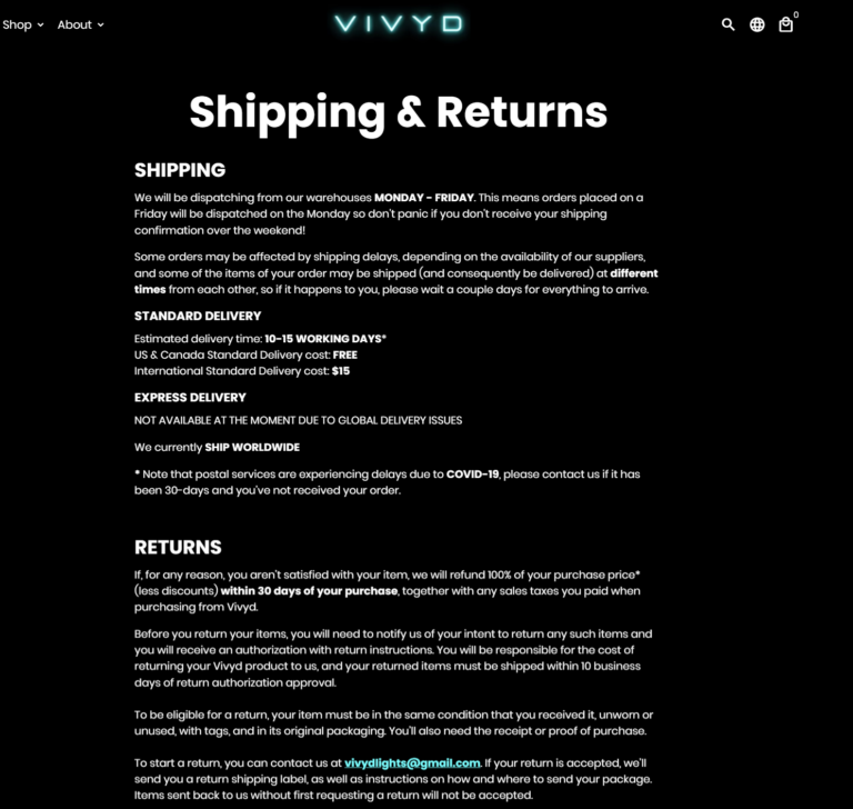 11 Ecommerce Shipping Policy Examples (+3 for Dropshipping)