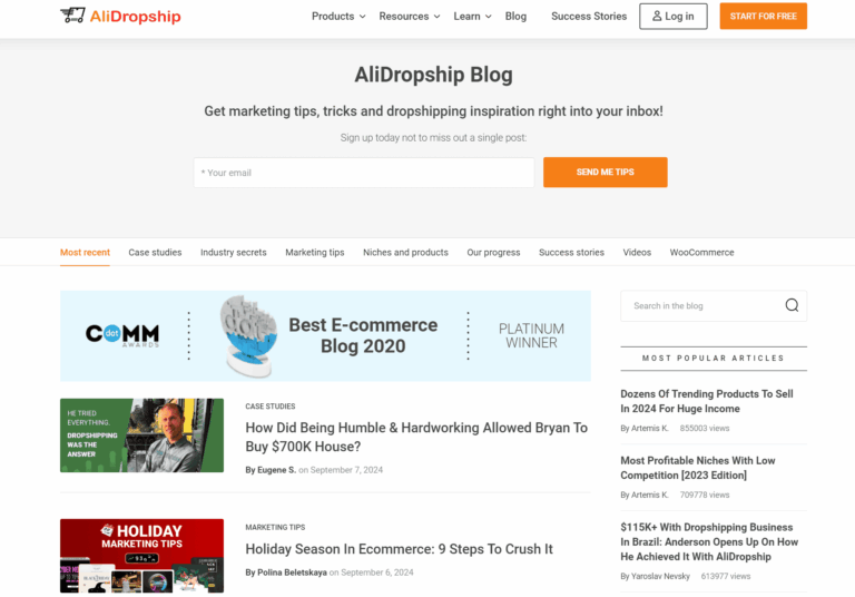Top 10 Dropshipping & Ecommerce Blogs | Learn for Free!